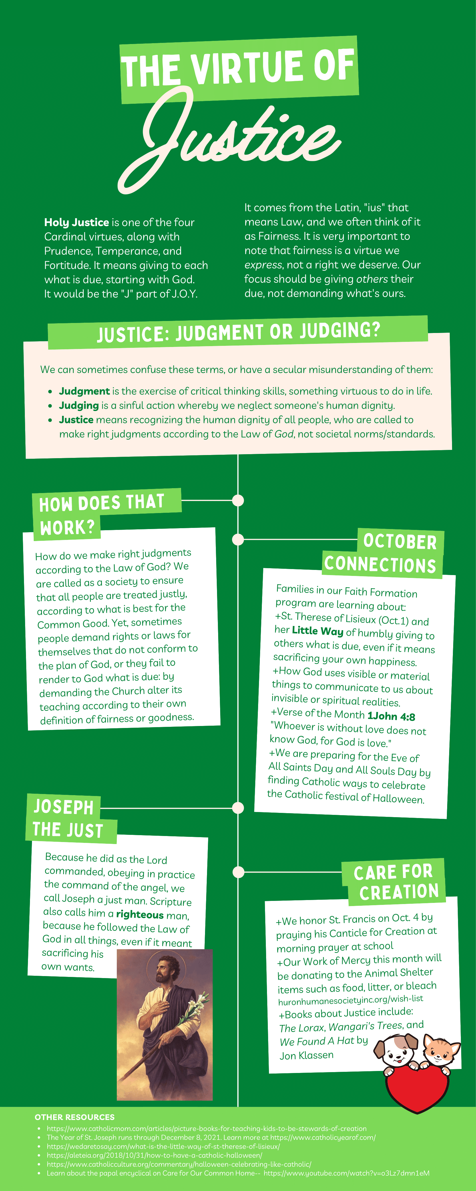 October – Virtue of the Month – Justice – All Saints Catholic Parish