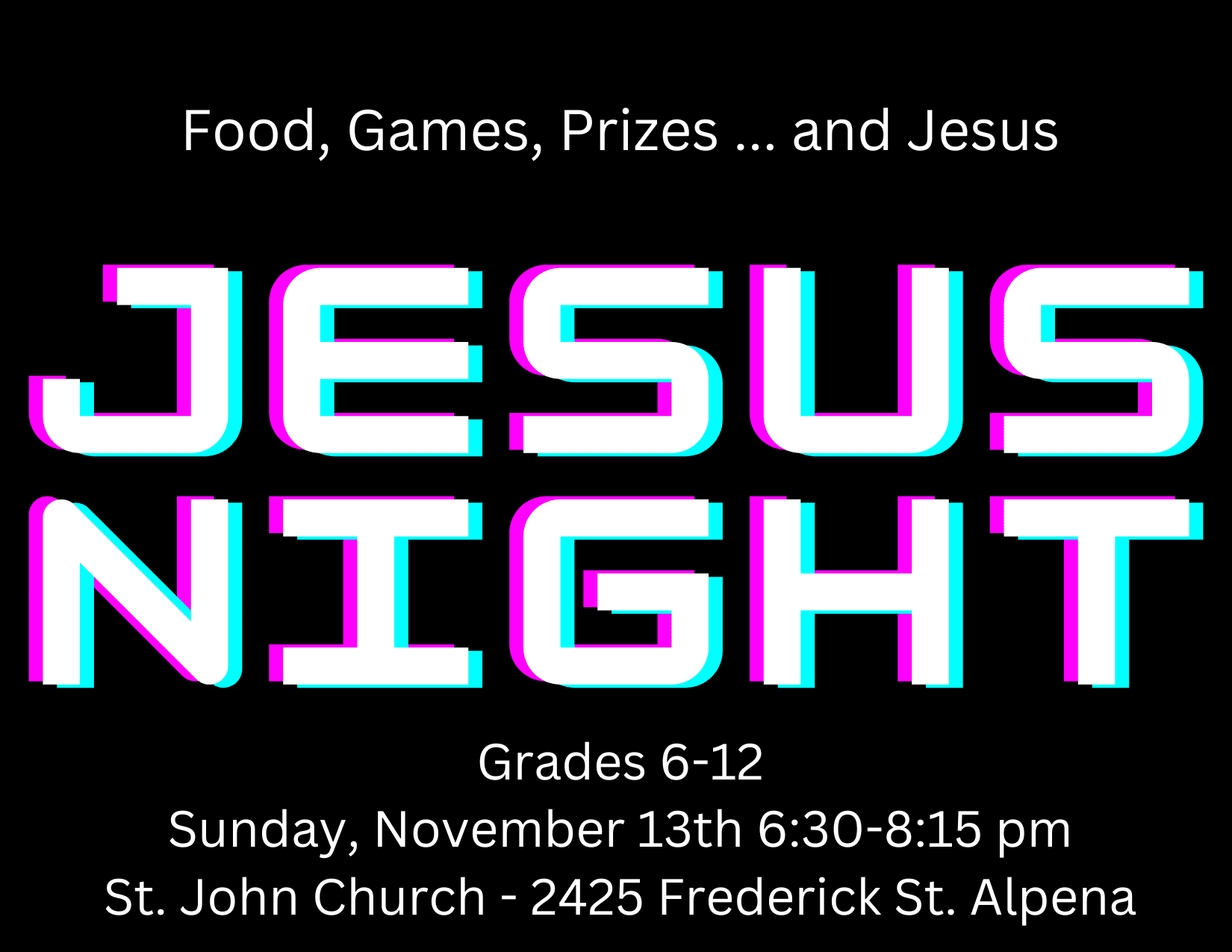 Jesus Night – All Saints Catholic Parish